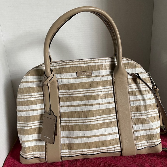 Coach | Bags | Coach Striped Tote Bag | Poshmark